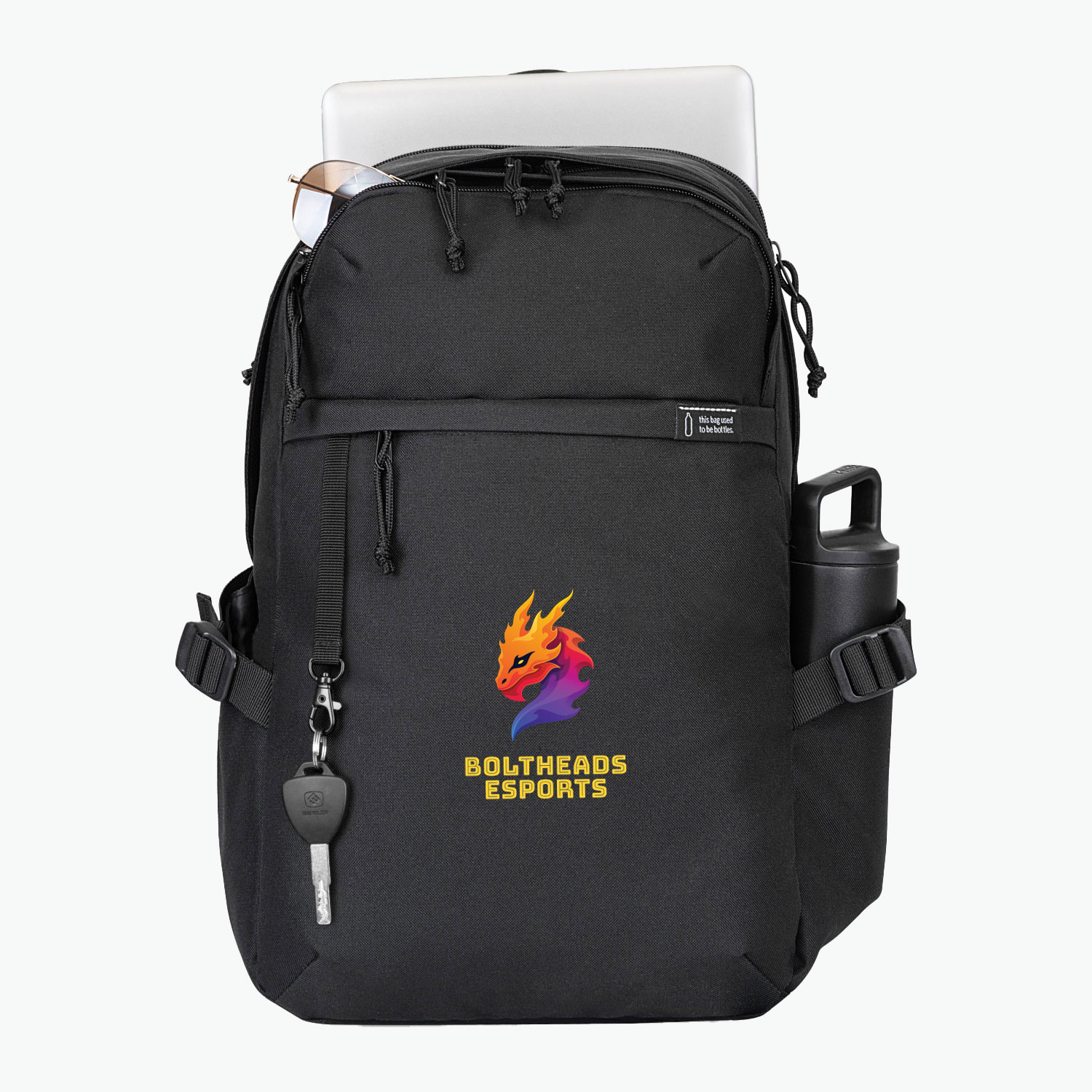 Renew rPET Laptop Backpack - Full Color, BKE-23008FC - Marco Promos