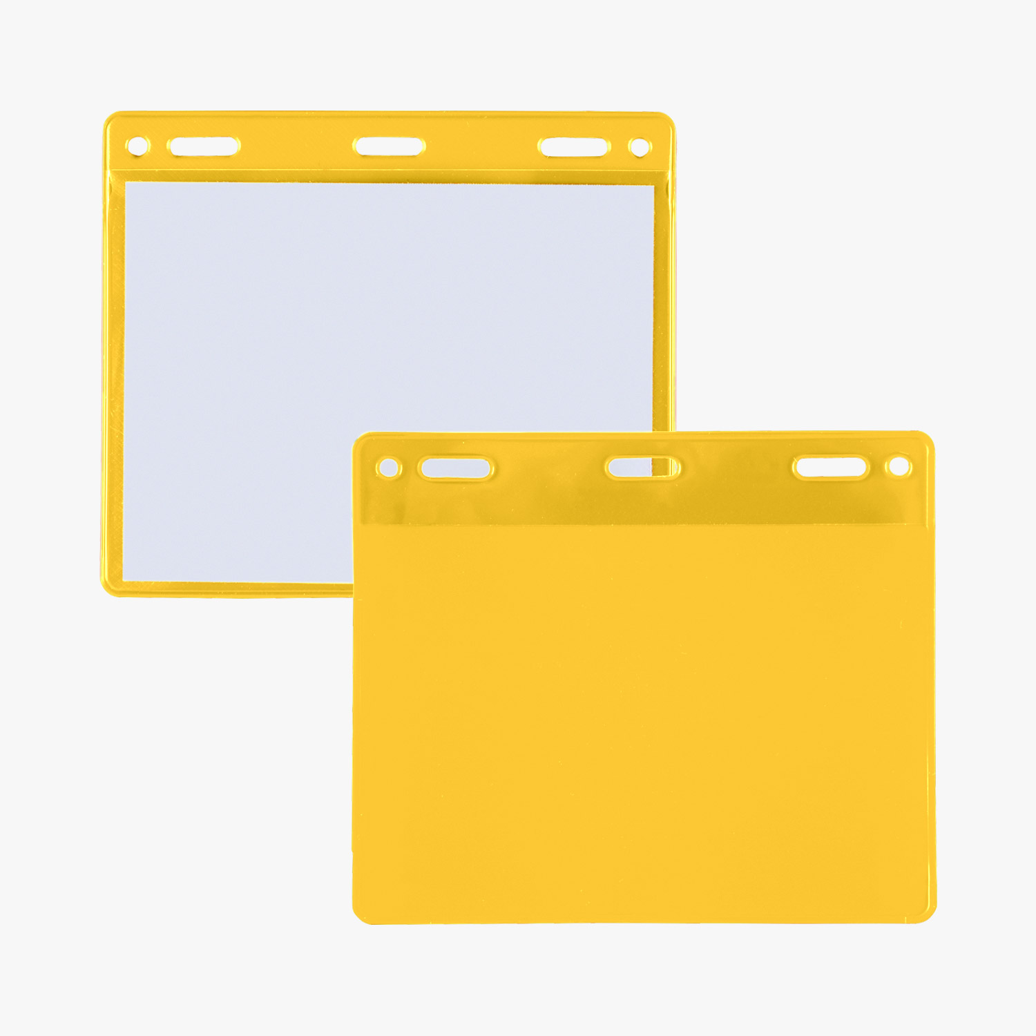 3 x 4 Border Badge Holders - Slotted, HSB-6-SLH - Marco Promos