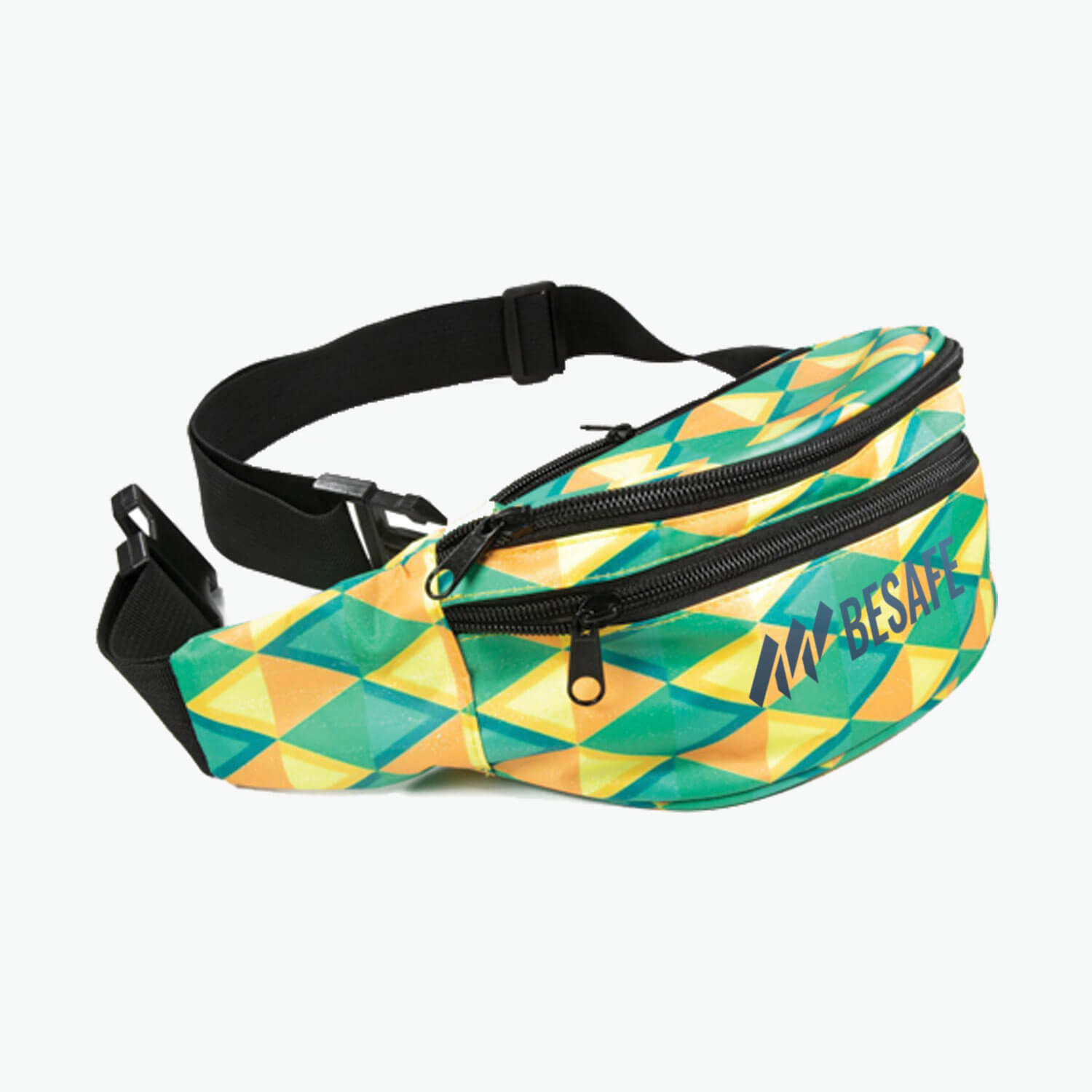 Premium Full Color Fanny Pack with Three Zippers, OD-23000 - MARCO Promos