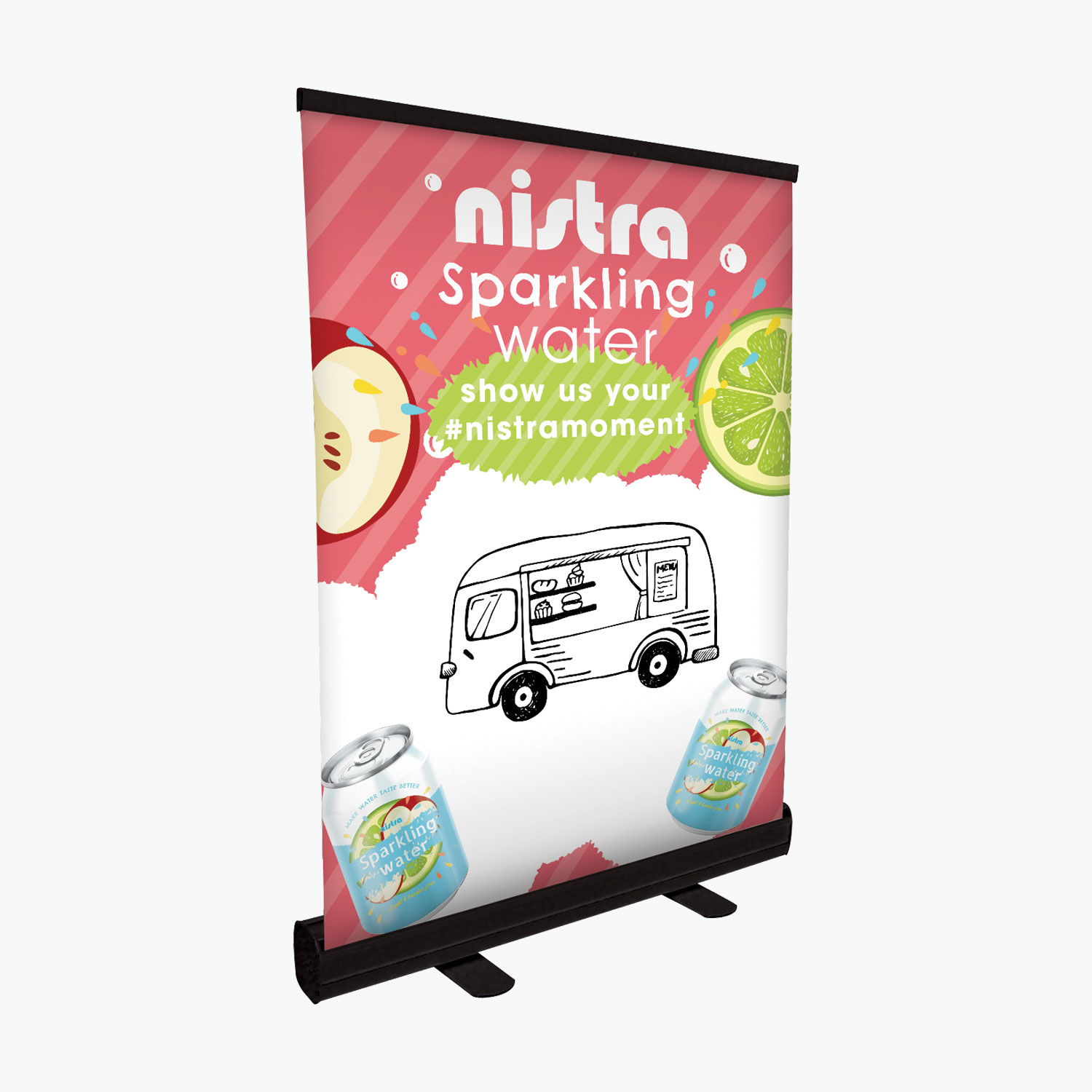 24 Economy Tabletop Retractor Banner - Dry Erase | Marco Promos