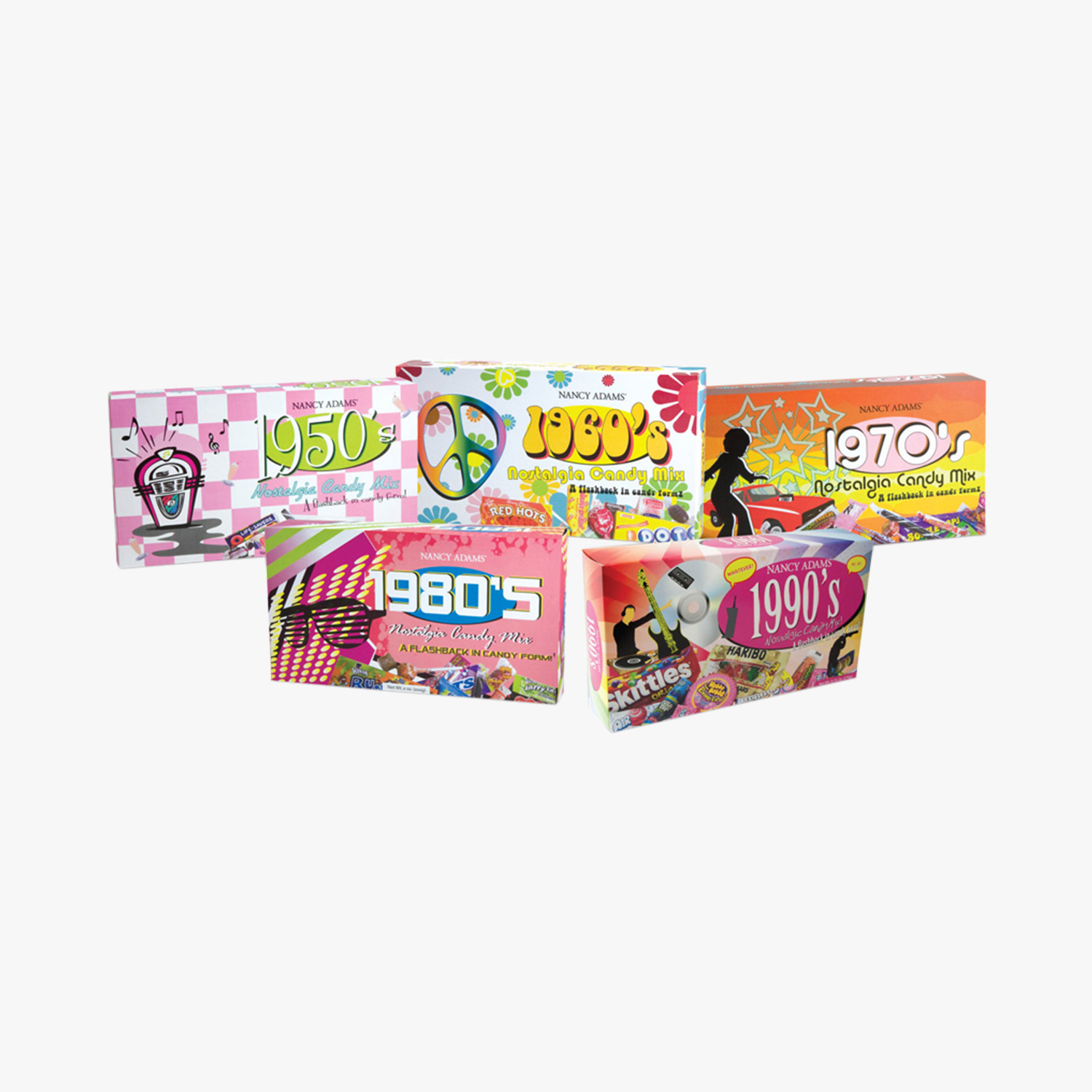 70's Assorted Candy Flashback Box, FD-14006 - Marco Promos