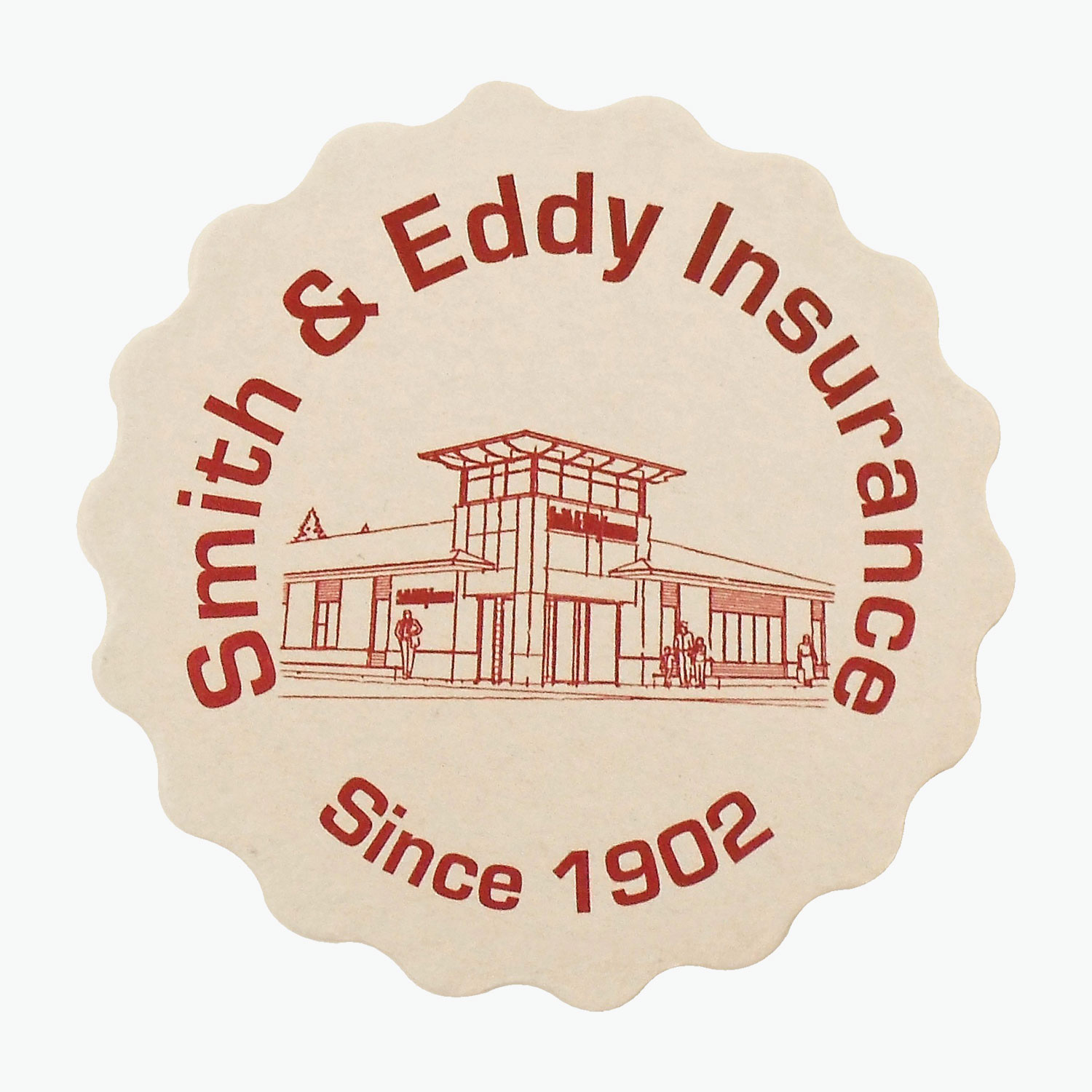 40 Pt Paperboard Coaster - Scalloped | Marco Promos