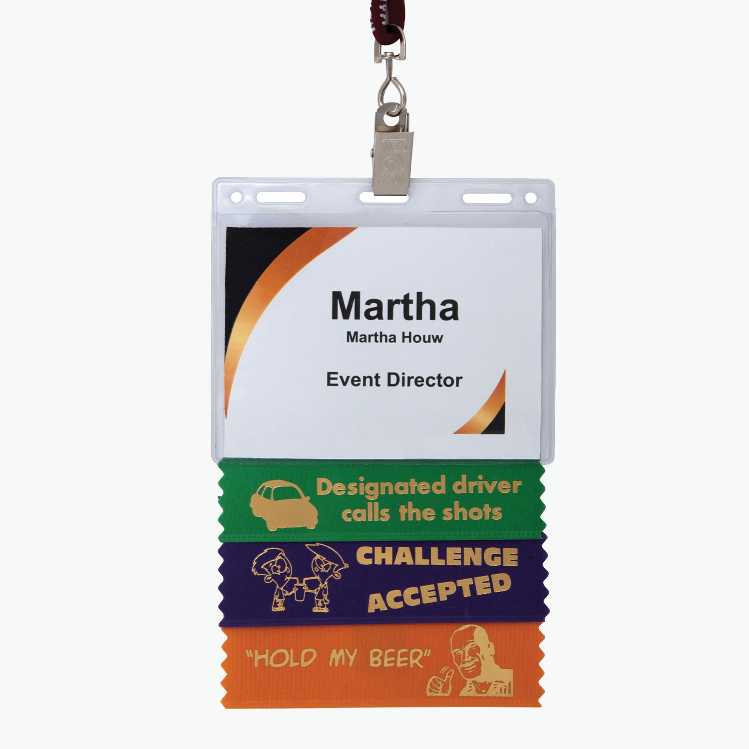 100 Assorted After 5 Social Fun Ribbons with Ribbon Case, H1-AFTER5FUN ...