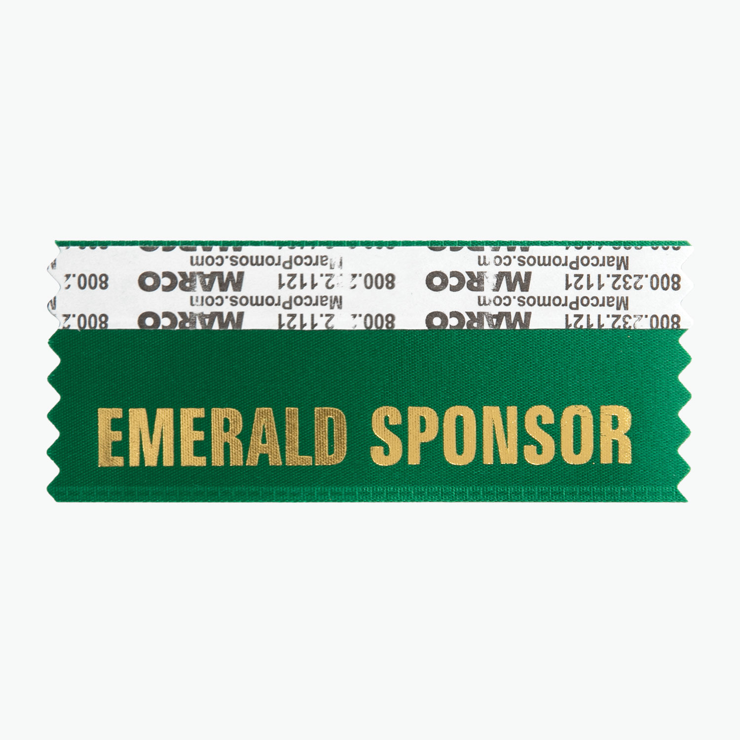 EMERALD SPONSOR Ribbon - Horizontal, EMERALD SPONSOR Ribbon H1 ...