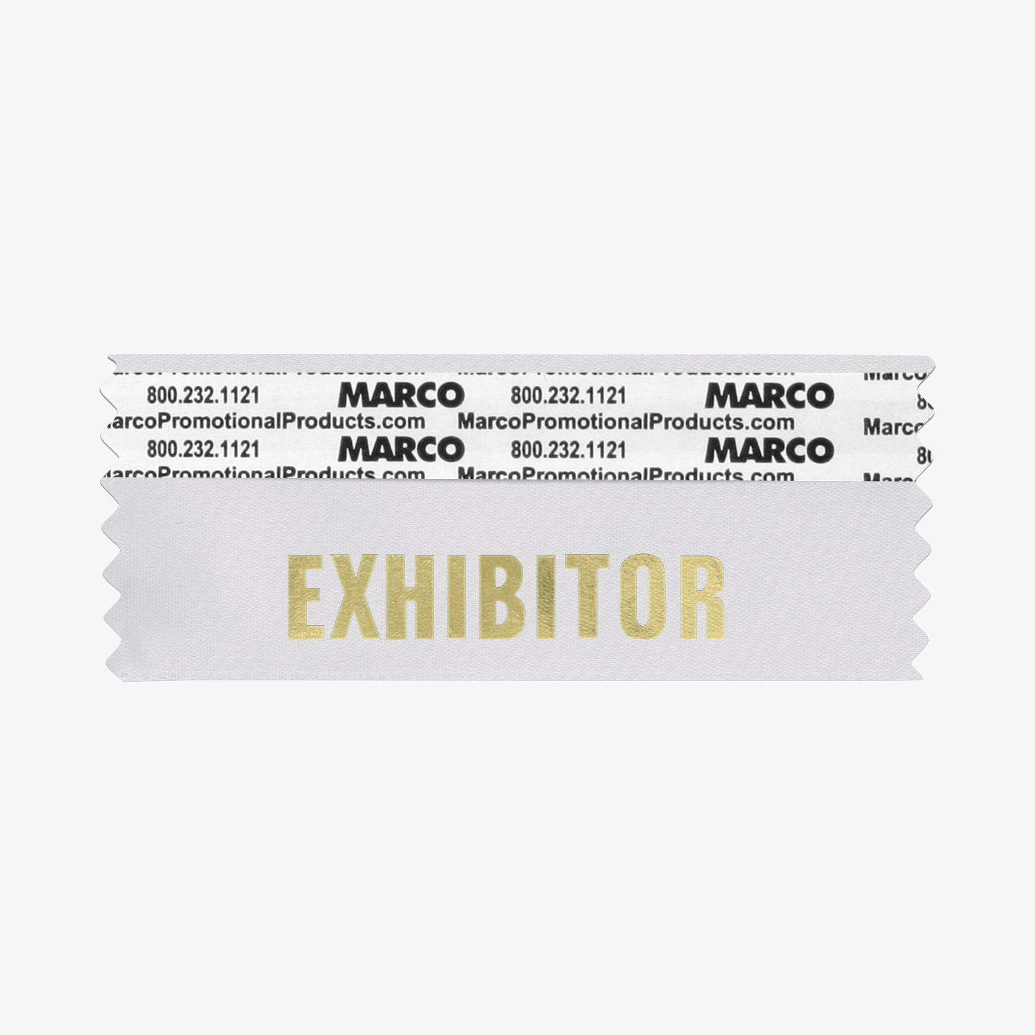 EXHIBITOR Ribbon - Horizontal, H1-EXHIBITOR - Marco Promos
