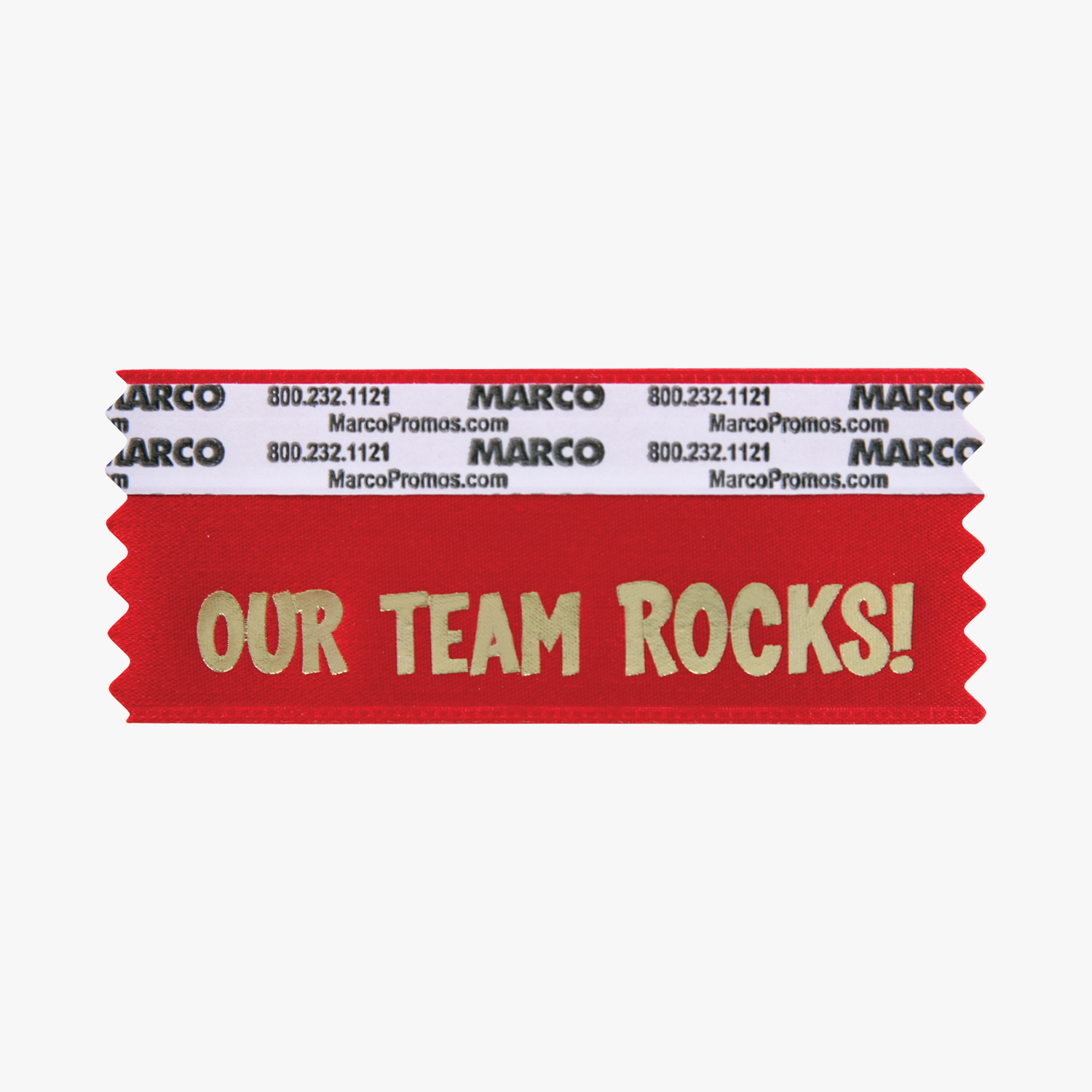 OUR TEAM ROCKS Ribbon - Horizontal, H1-OURTEAMROCKS