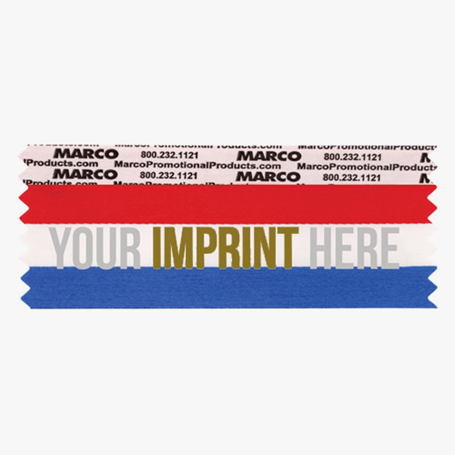 4 x 1 5/8 Horizontal Ribbon - Custom Title - 2 Color Imprint, H1 ...