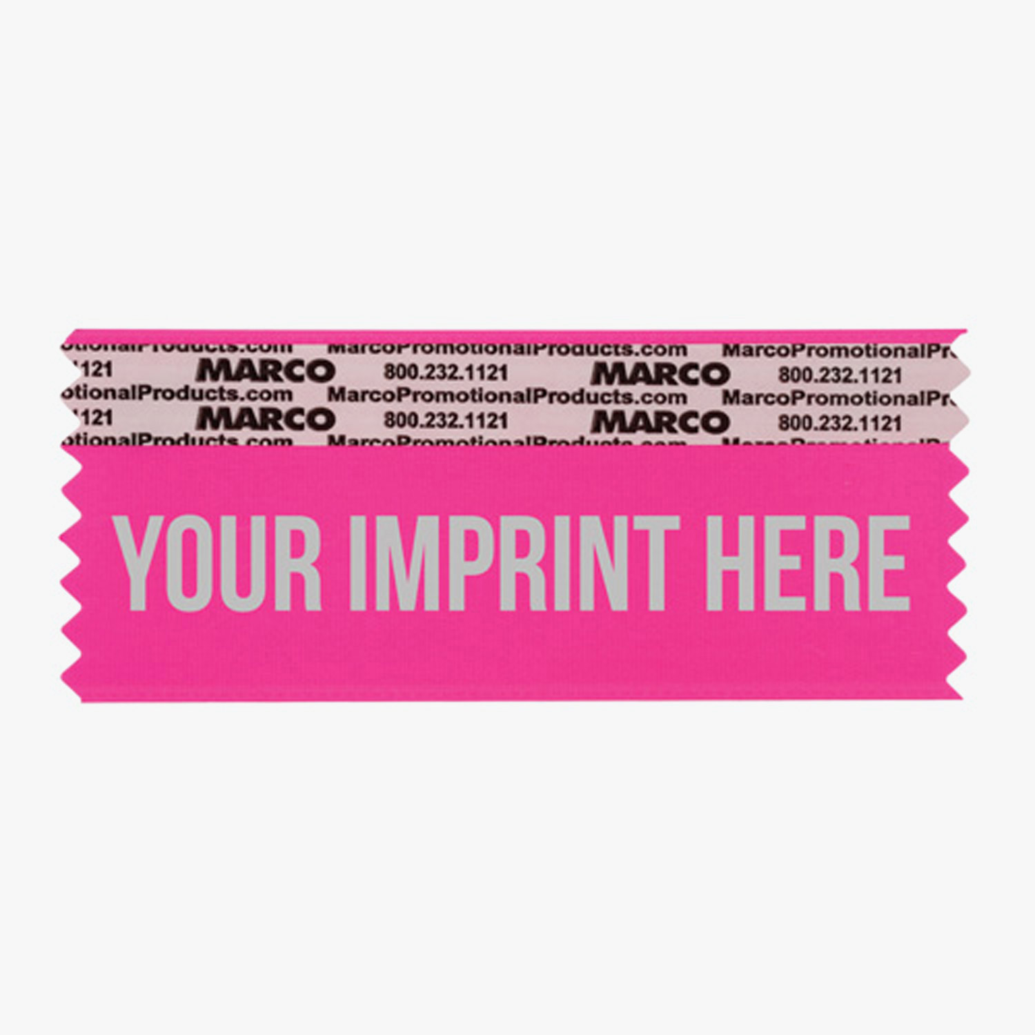 3 1/2 x 1 5/8 Horizontal Ribbon - Custom Title, H3-CUSTOM - Marco Promos