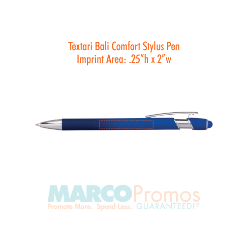 Textari Bali Comfort Stylus Pen - Full Color, WI-22000FC - MARCO Promos