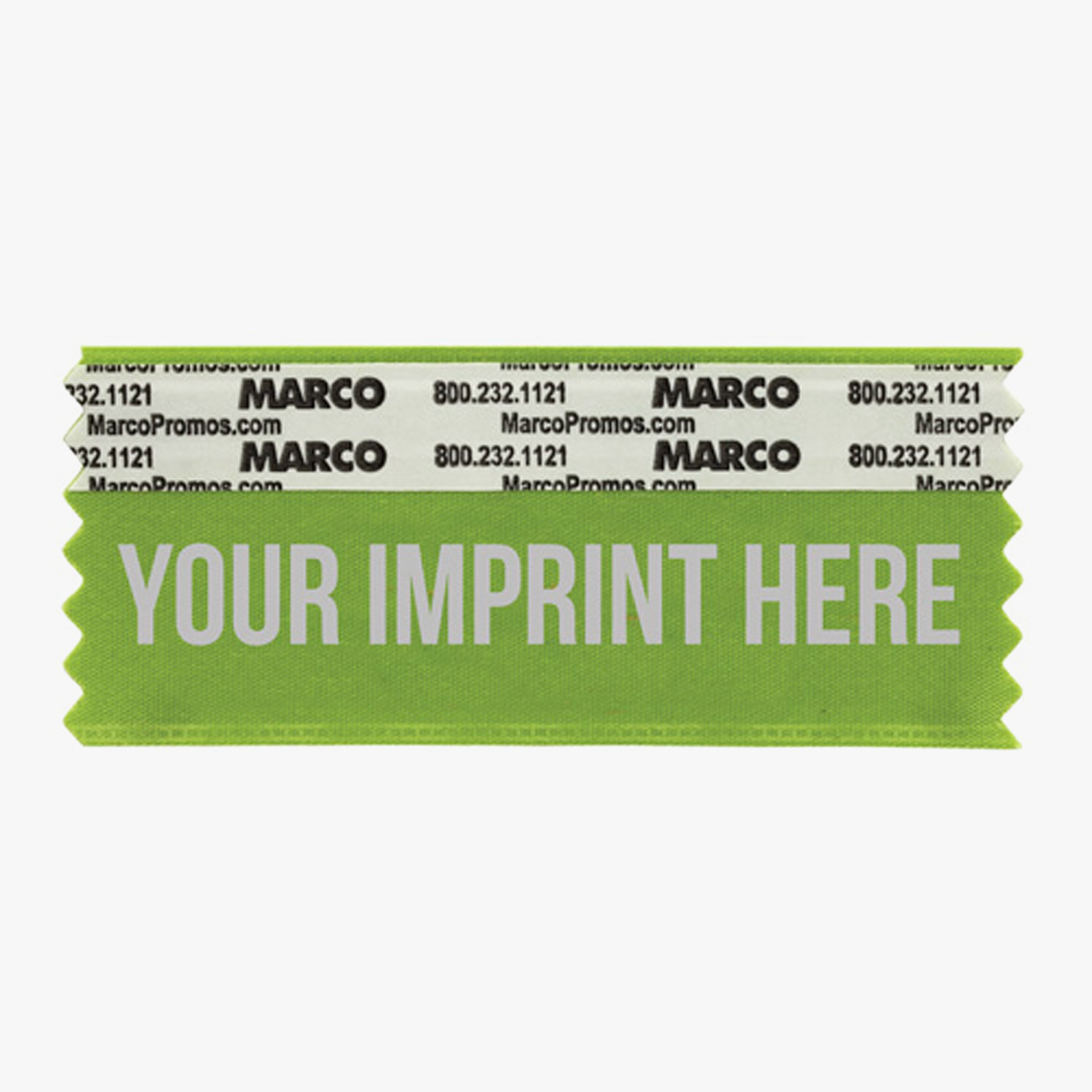 3 1/2 x 1 5/8 Horizontal Ribbon - Custom Title, H3-CUSTOM - Marco Promos