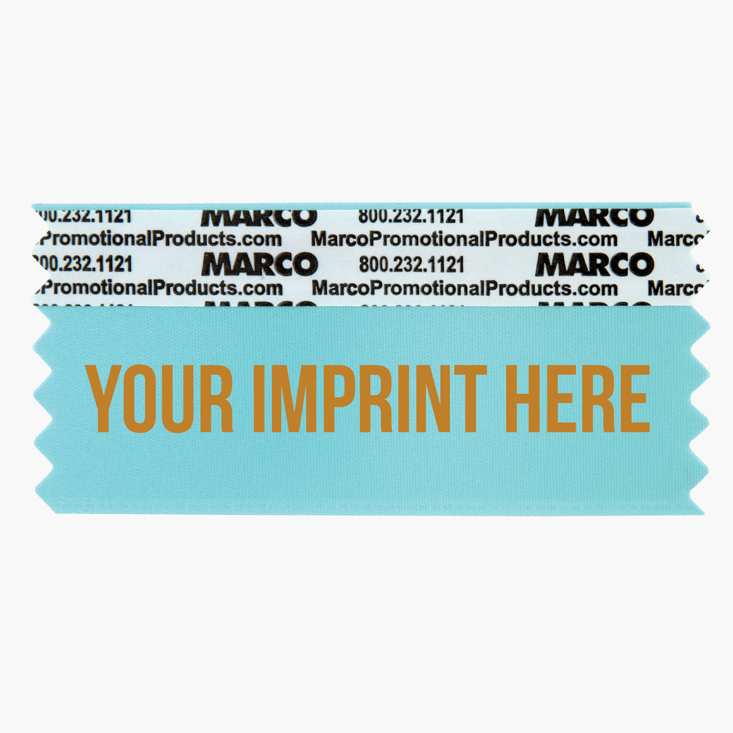 3 1/2 x 1 5/8 Horizontal Ribbon - Custom Title, H3-CUSTOM - Marco Promos