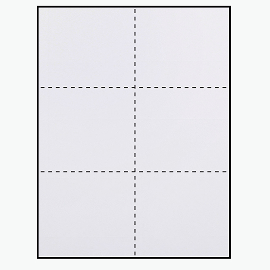 Classic Blank Insert Stock - 3 x 4 - White - Pack of 500 Inserts, A ...