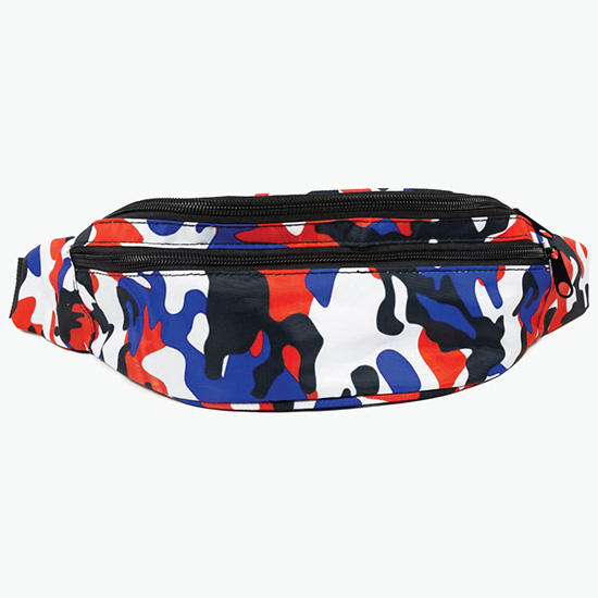 Premium Full Color Fanny Pack with Three Zippers, OD-23000 - MARCO Promos