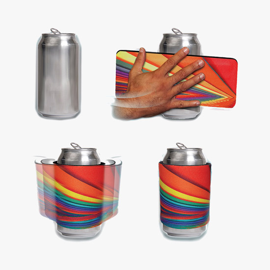 Full Color Slap Wrap Cooler, DW-18020 - Marco Promos