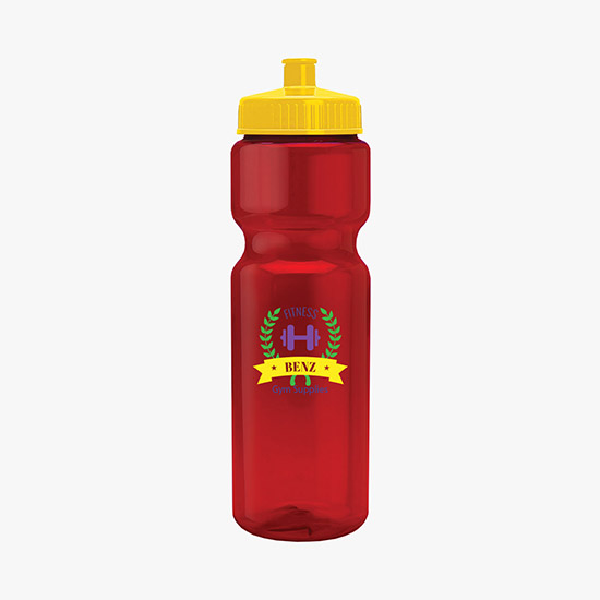 28 oz Champion Water Bottle with Push-Pull Lid - Full Color, DWE ...