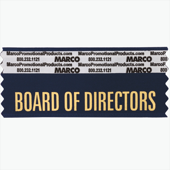 BOARD OF DIRECTORS Ribbon - Horizontal, H1-BOARDOFDIR - Marco Promos