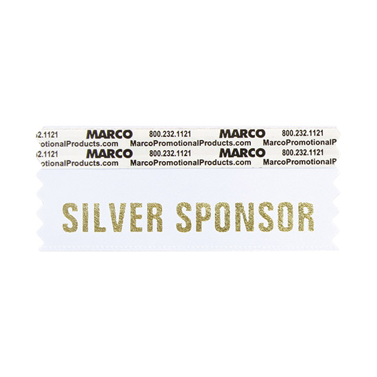 SILVER SPONSOR Ribbon - Horizontal, H1-SILVERSPONSOR