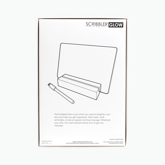 Scribbler Glow Memo Board, OF-23008 - MARCO Promos