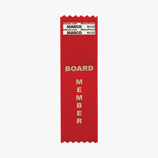 BOARD MEMBER Ribbon - Vertical, V1-BOARDMEMBER - Marco Promos