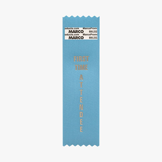 FIRST TIME ATTENDEE Ribbon - Vertical, V1-FIRSTTIMEATT