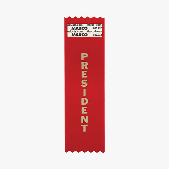 PRESIDENT Ribbon - Vertical, V1-PRESIDENT