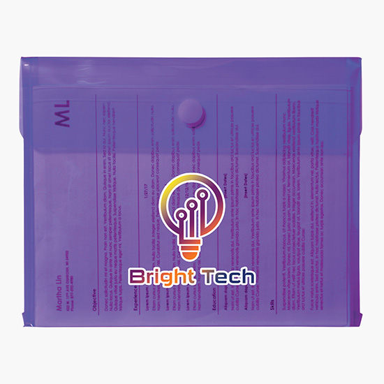 Velcro® Closure Poly Envelope with Gusset - Full Color, VIE-1000-FC